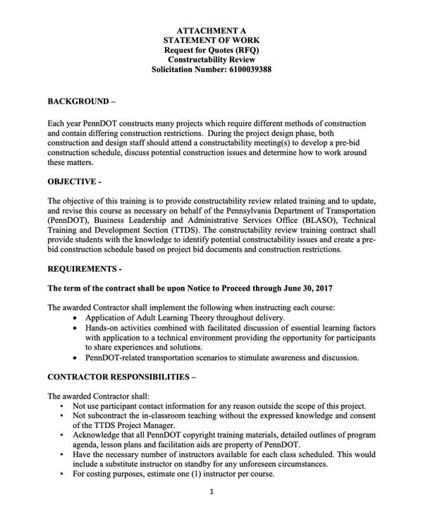 How to Write a Statement of Work